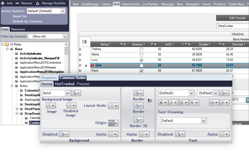 Winforms Styling And Themes Infragistics
