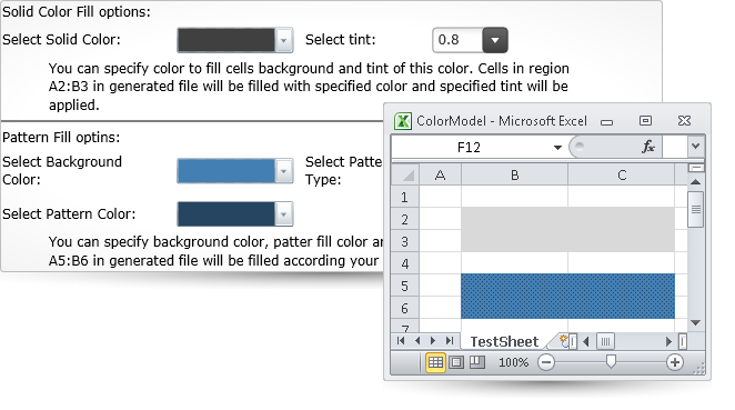 Infragistics Excel