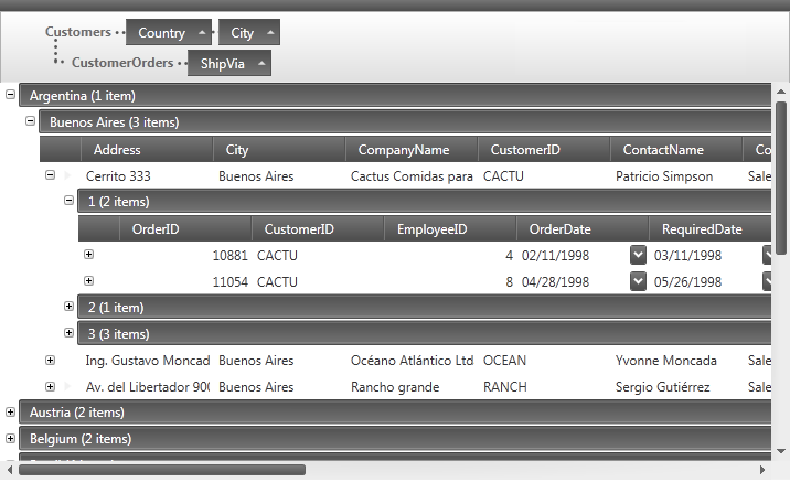 Whats New In 2013 Volume 1 Infragistics Wpf™ Help