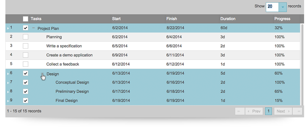 Jquery Html5 Controls Infragistics