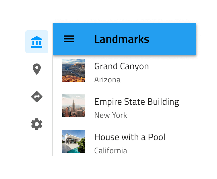 Navigation Drawer - Design System Component