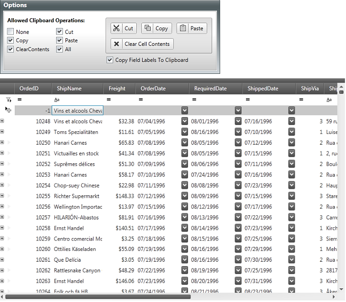 Clipboard Data Grid Wpf 